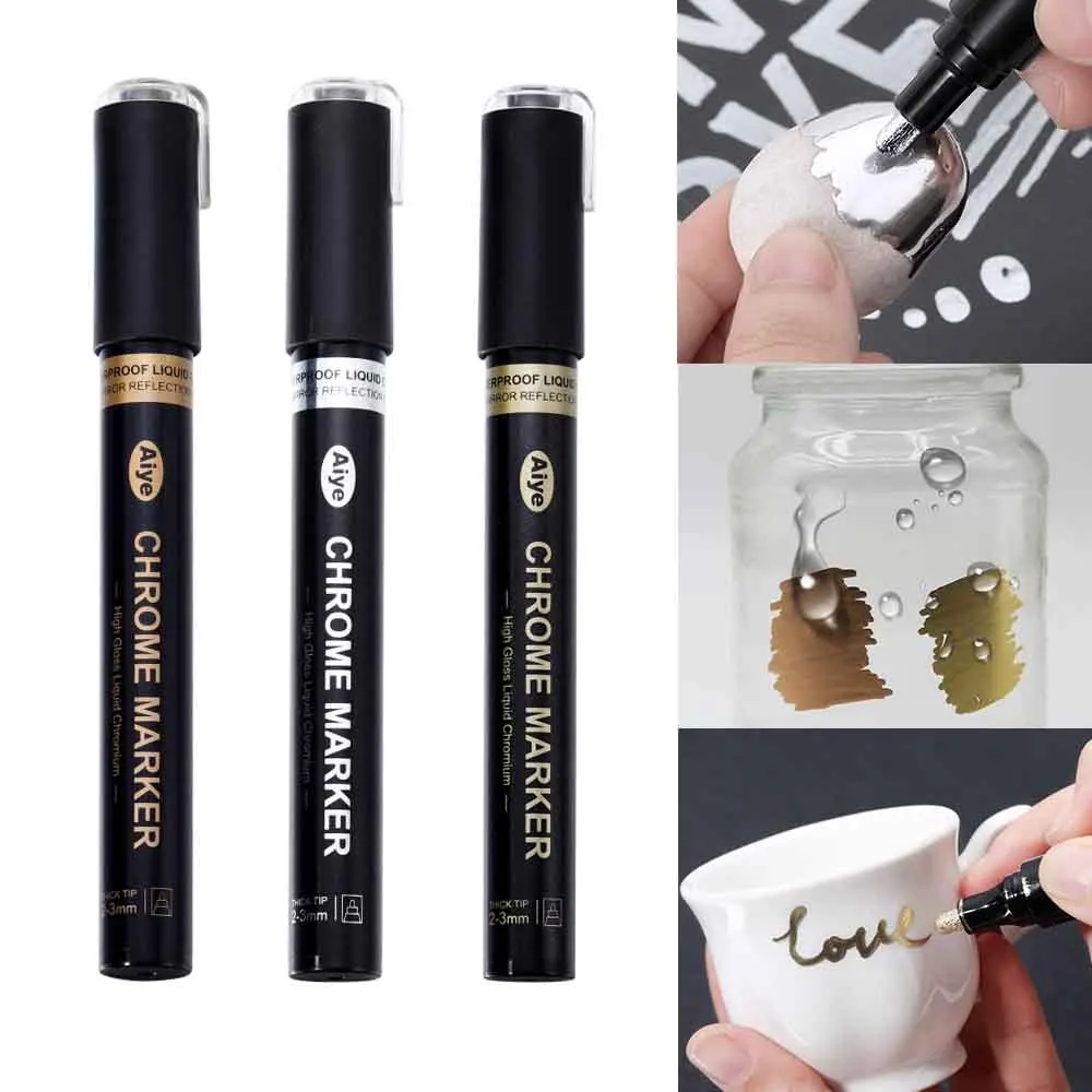 Marqueur-liquide-miroir-or-argent-cuivre-stylo-bricolage-lection ...