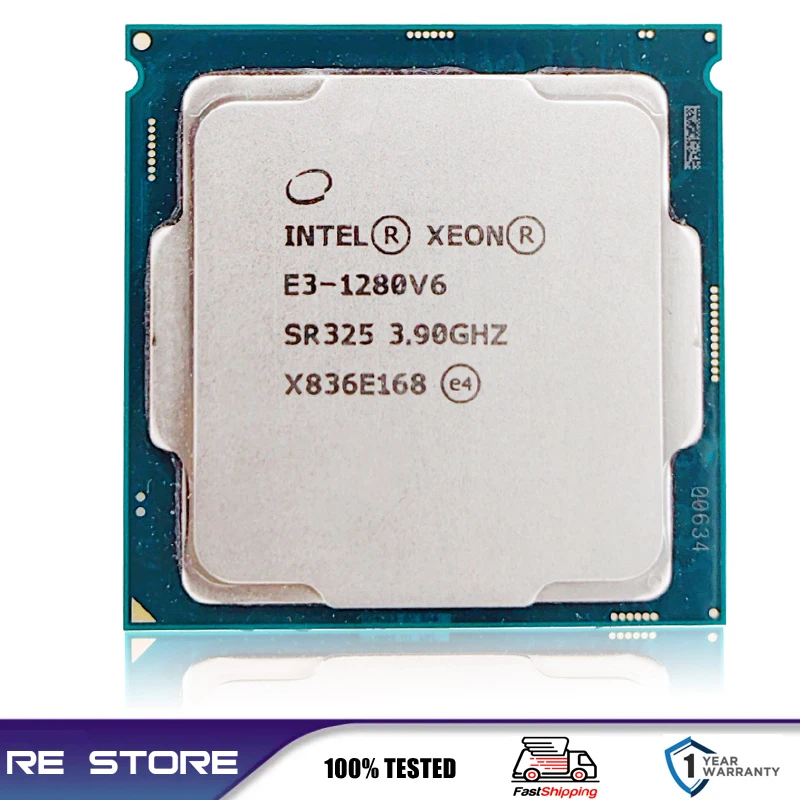 중고 인텔 제온 E3 1280 V6 프로세서, 3.9GHz LGA 1151, 8MB 쿼드 코어 CPU SR325| | - AliExpress