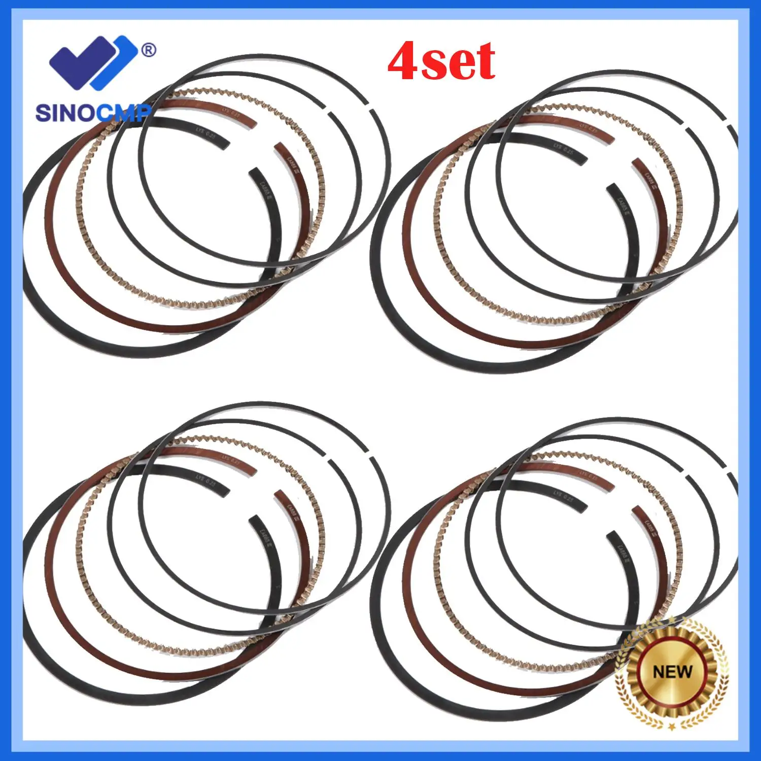 4set Piston Rings Set EA888 2.0T 23mm +0.25 +0.5 06J198151B 06J198151E ...