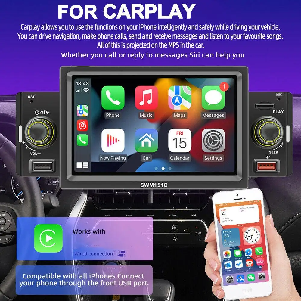 5-Inch-Android-Auto-MP5-Player-Bluetooth-FM-And-Head-USB-Touch-Port ...