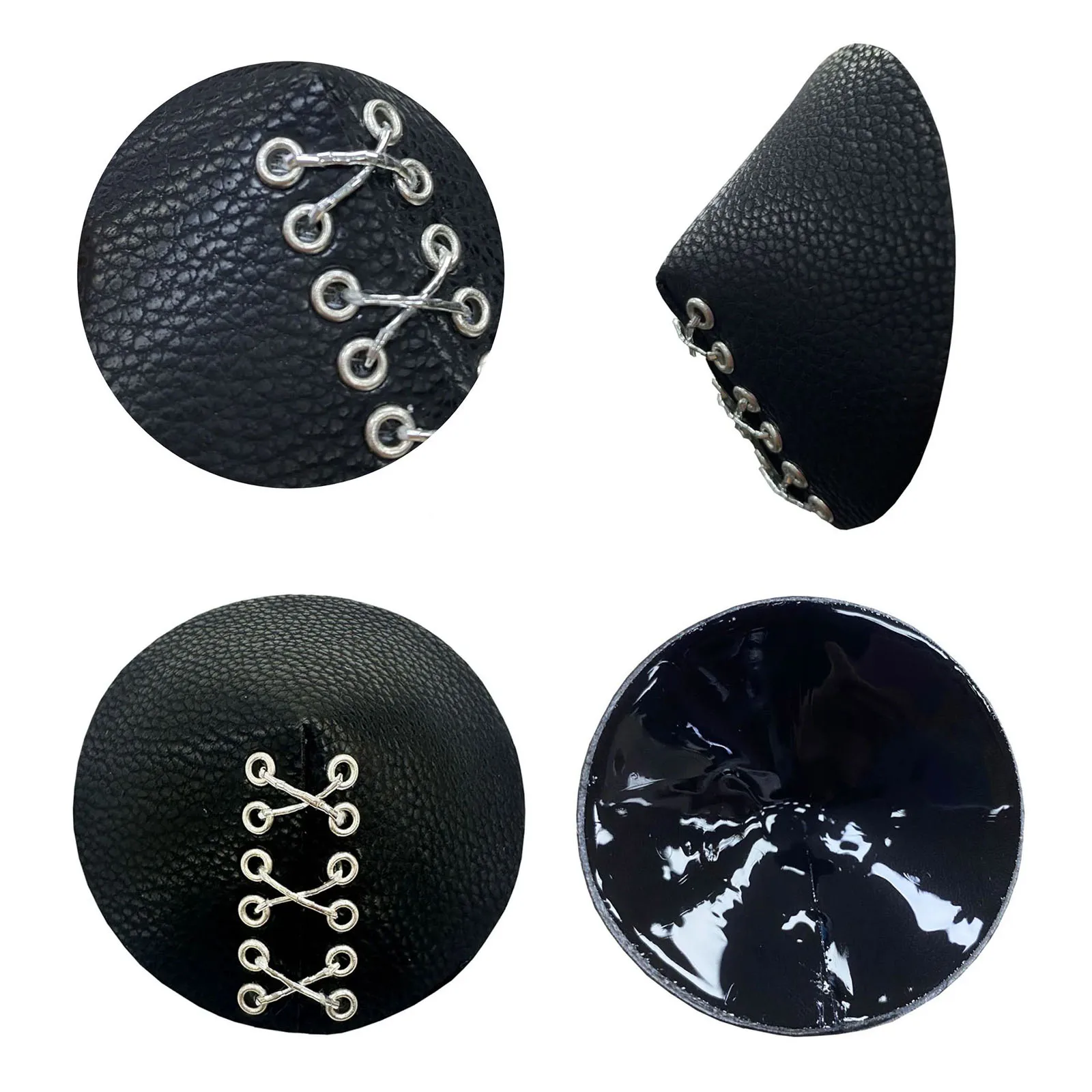 1Pair-PU-Leather-Nipple-Cover-Reusable-round-Shape-Nipple-Pasties-Self ...