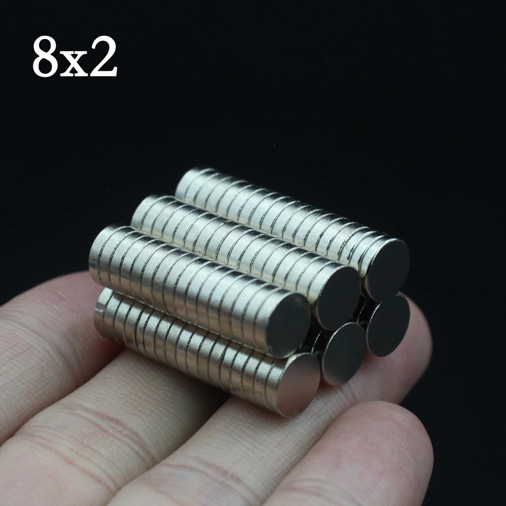20-50-100pcs-8x2mm-Small-Disc-Magnets-8mm-x-2mm-N35-Rare-Earth-NdFeB ...
