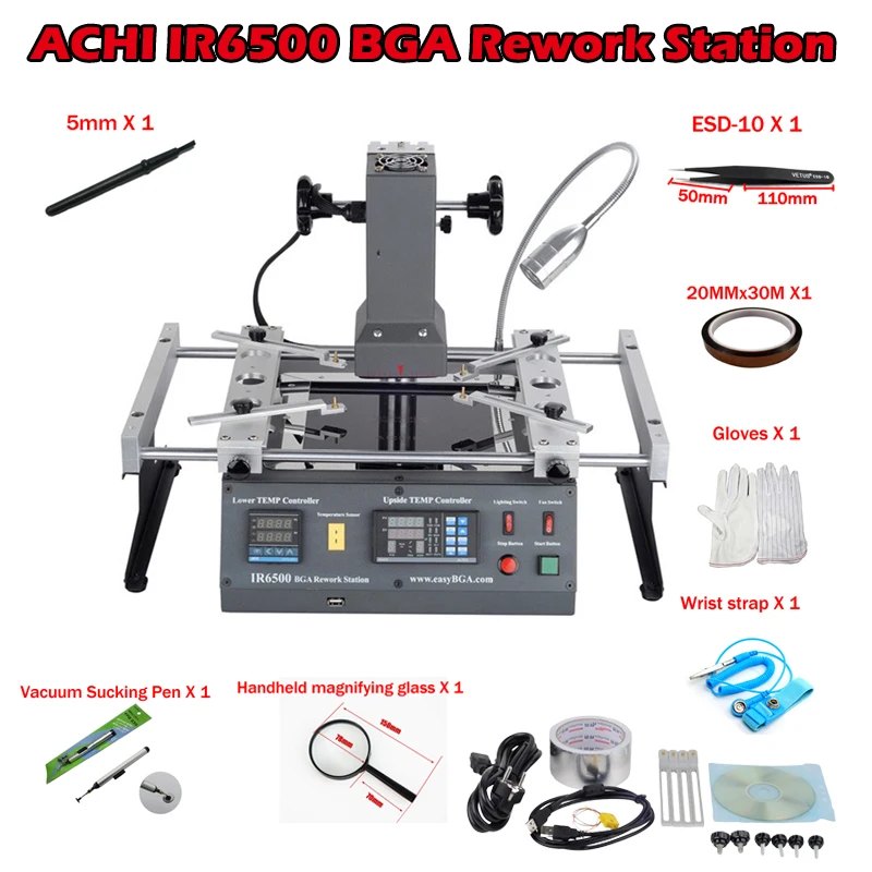 Infrared-BGA-Rework-Station-ACHI-IR6500-Solder-Welding-Machine-with ...