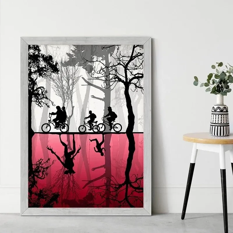Modern Surrealism Canvas Painting Stranger Things The Upside Down ...