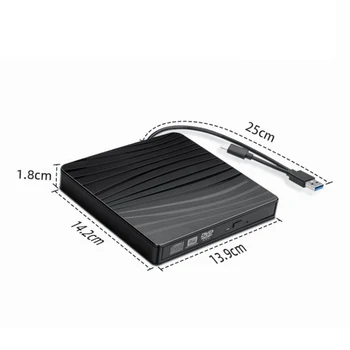 USB 3.0 DVD Drive External Optical Drives Enclosure Box USB Type-C ...