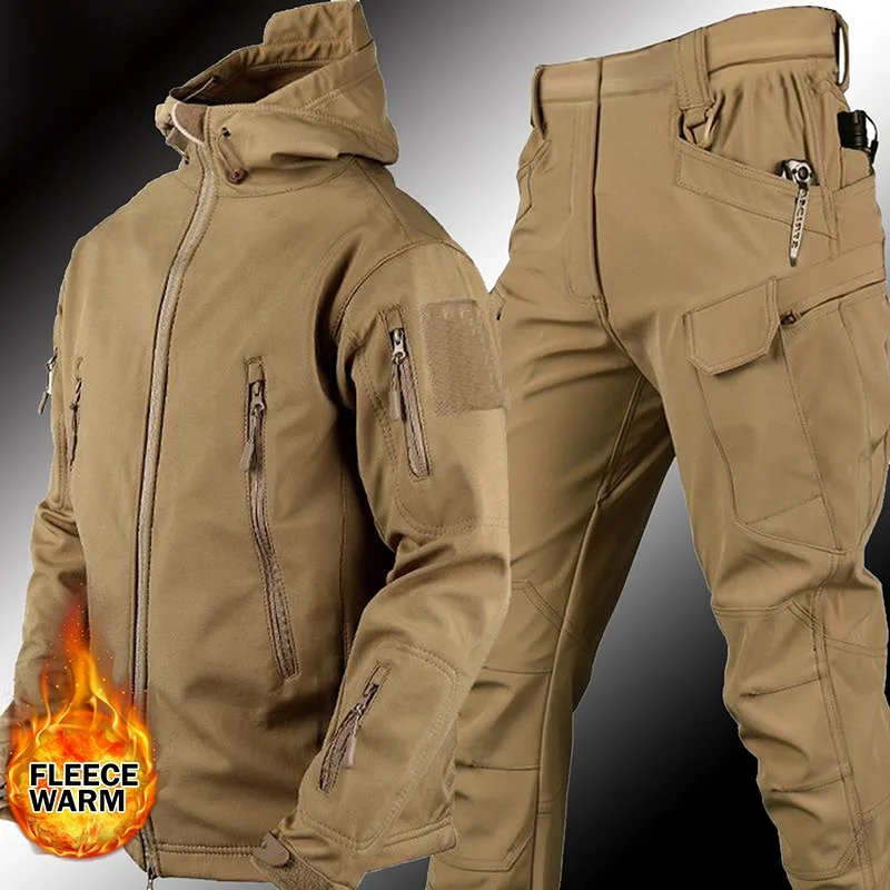 Tactical Winter Set Men'S Military Outdoor Windproof Waterproof Suit ...