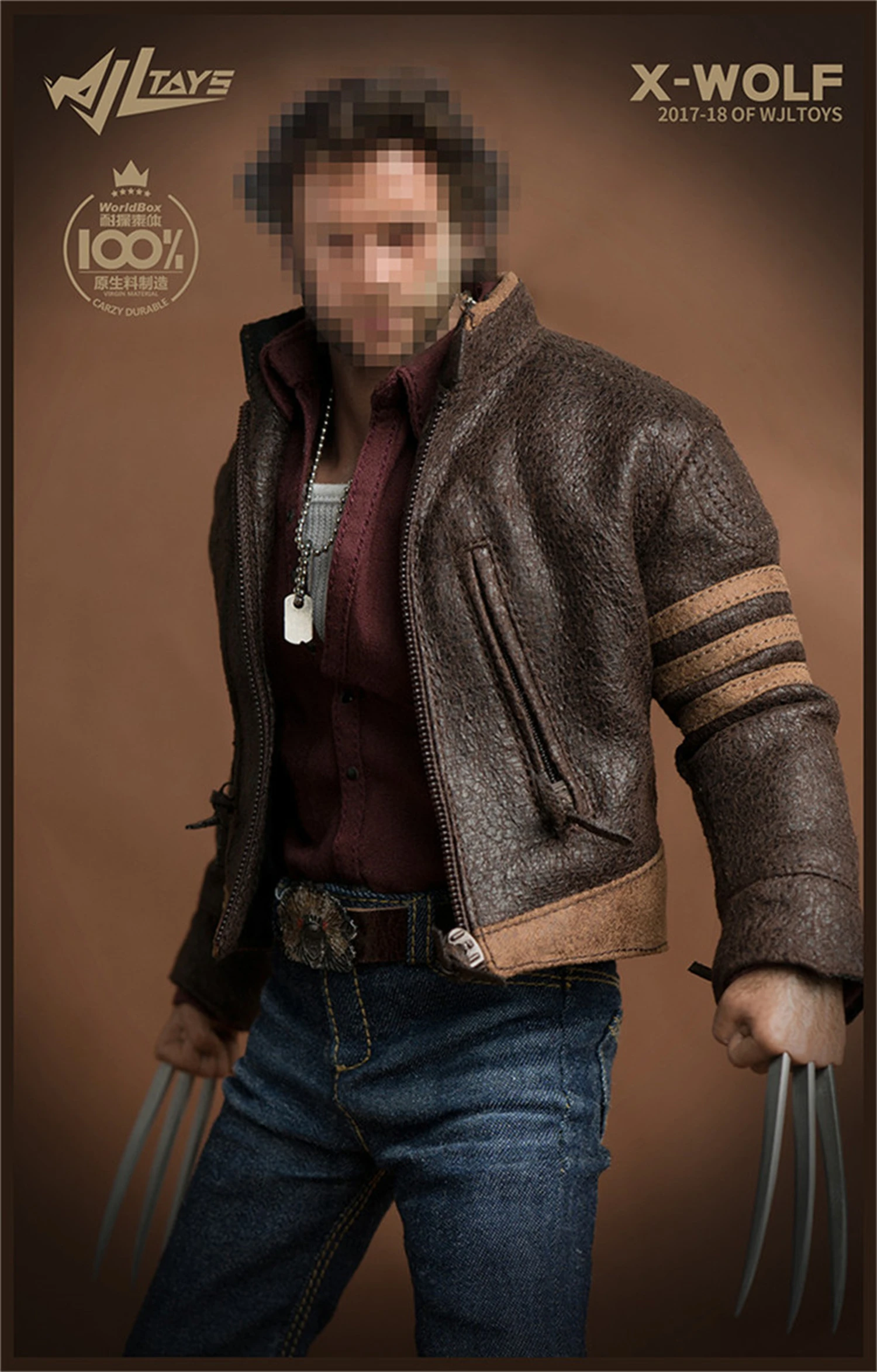 1-6-wjltoys-wolverine-logan-jaqueta-terno-roupas-conjunto-apto-para-12 ...