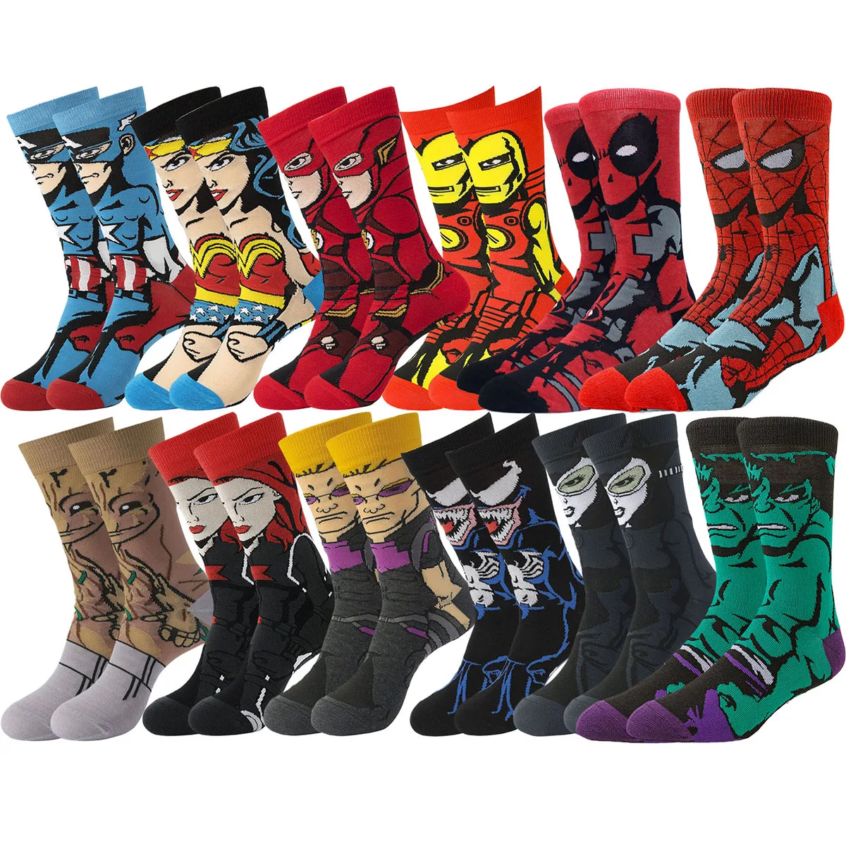 5pairs-MINISO-Mens-Socks-Anime-Cartoon-Movie-Gamers-Sock-Christmas ...