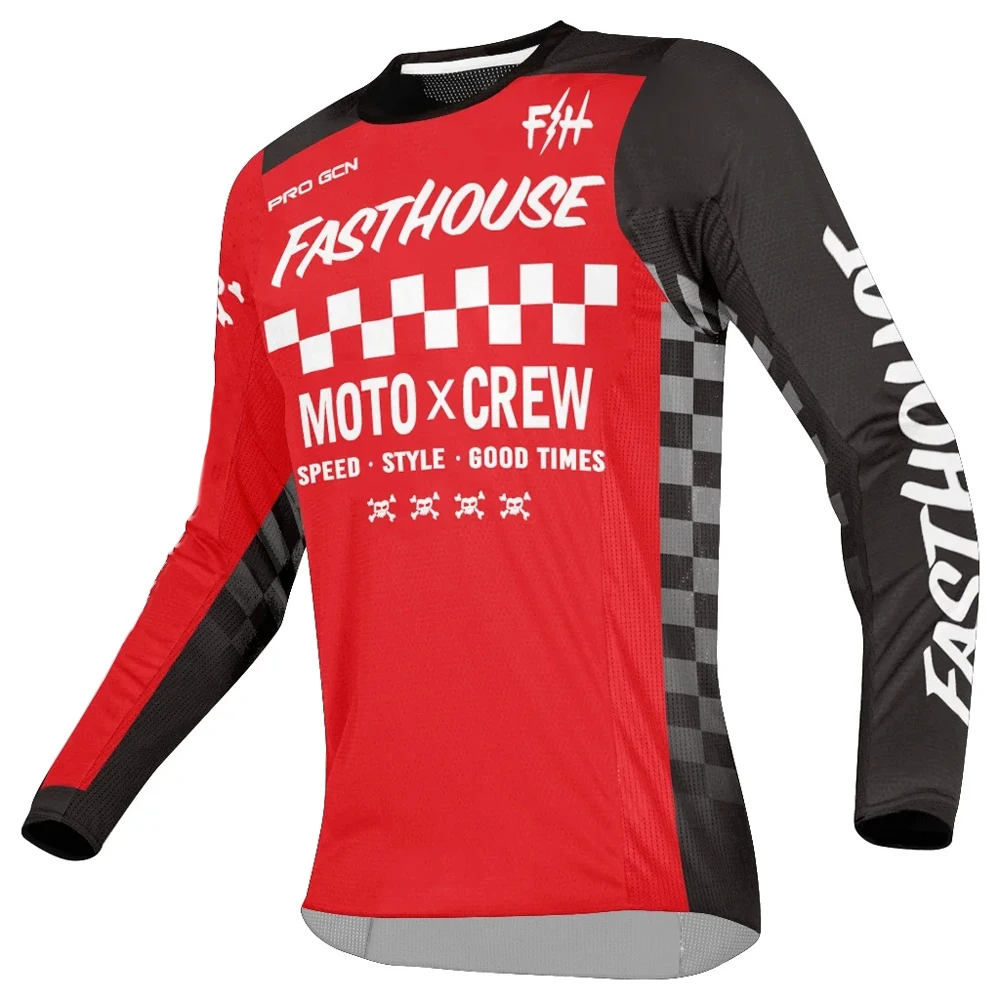 Off-Road-Mountain-Motocross-Jersey-para-homens-Downhill-MTB-Jersey-DH ...
