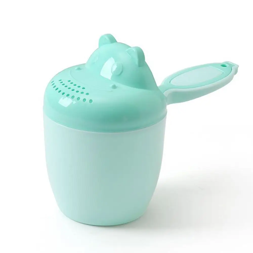 Cute Baby Spoon Shower Cartoon PP Hippo Baby Shampoo Cup Shower Head ...