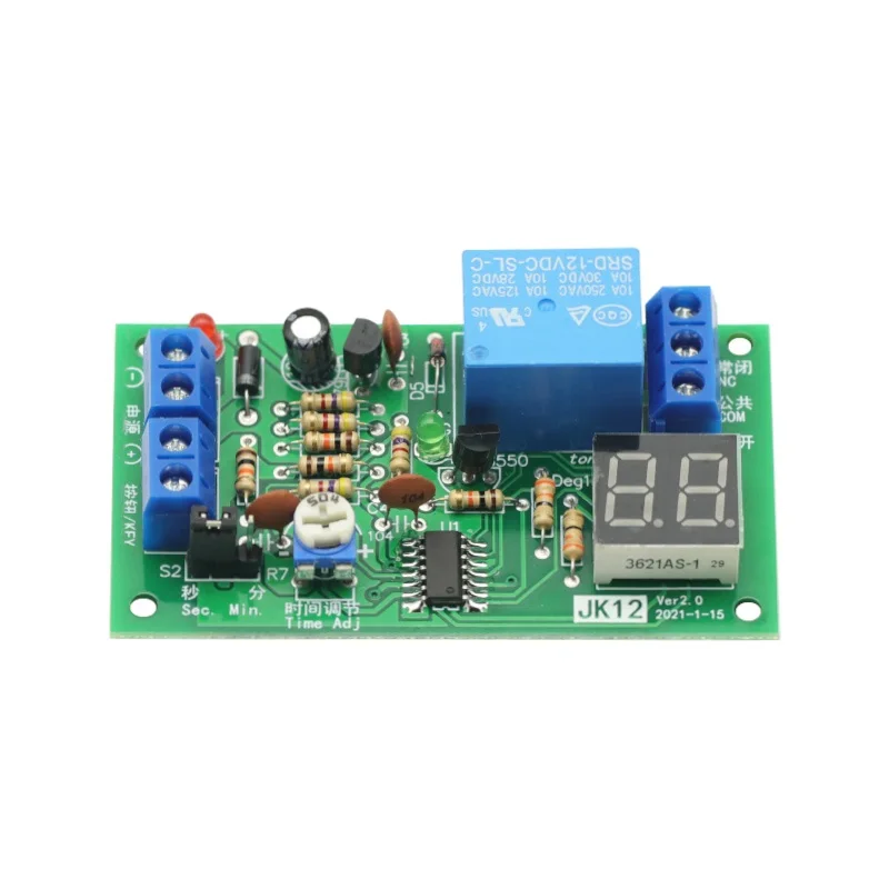 1PCS DC 12V LED Display Countdown Timing Timer Delay Turn OFF Relay ...