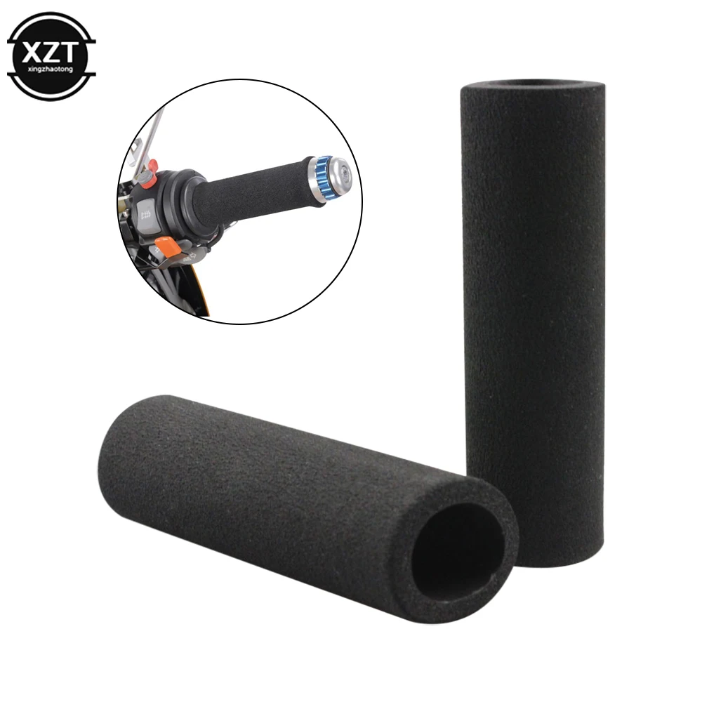 1Pairs-Motorcycle-Universal-Handlebar-Grip-Cover-Slip-On-Foam-Anti-Slip ...