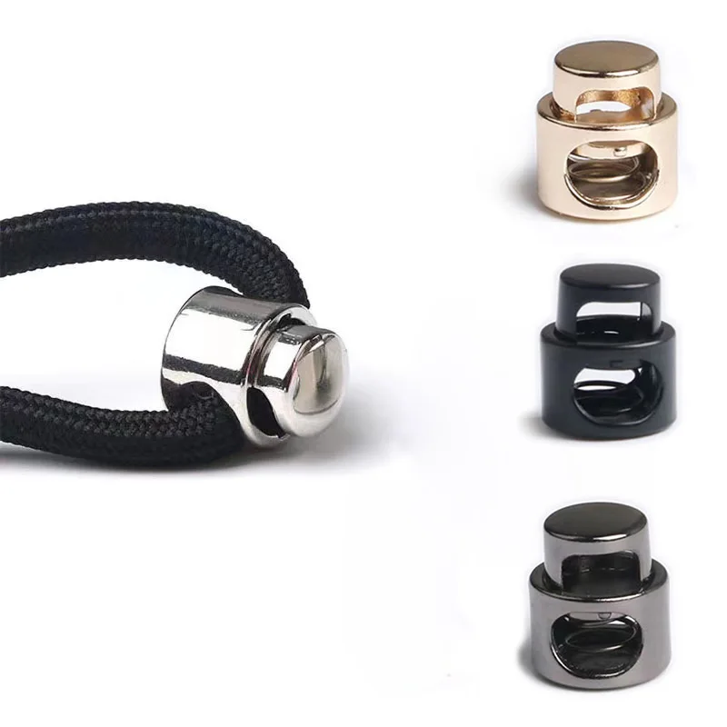 10pcs-Toggle-Stopper-Single-Hole-Metal-Clasp-Spring-Buckle-Cord-Lock ...
