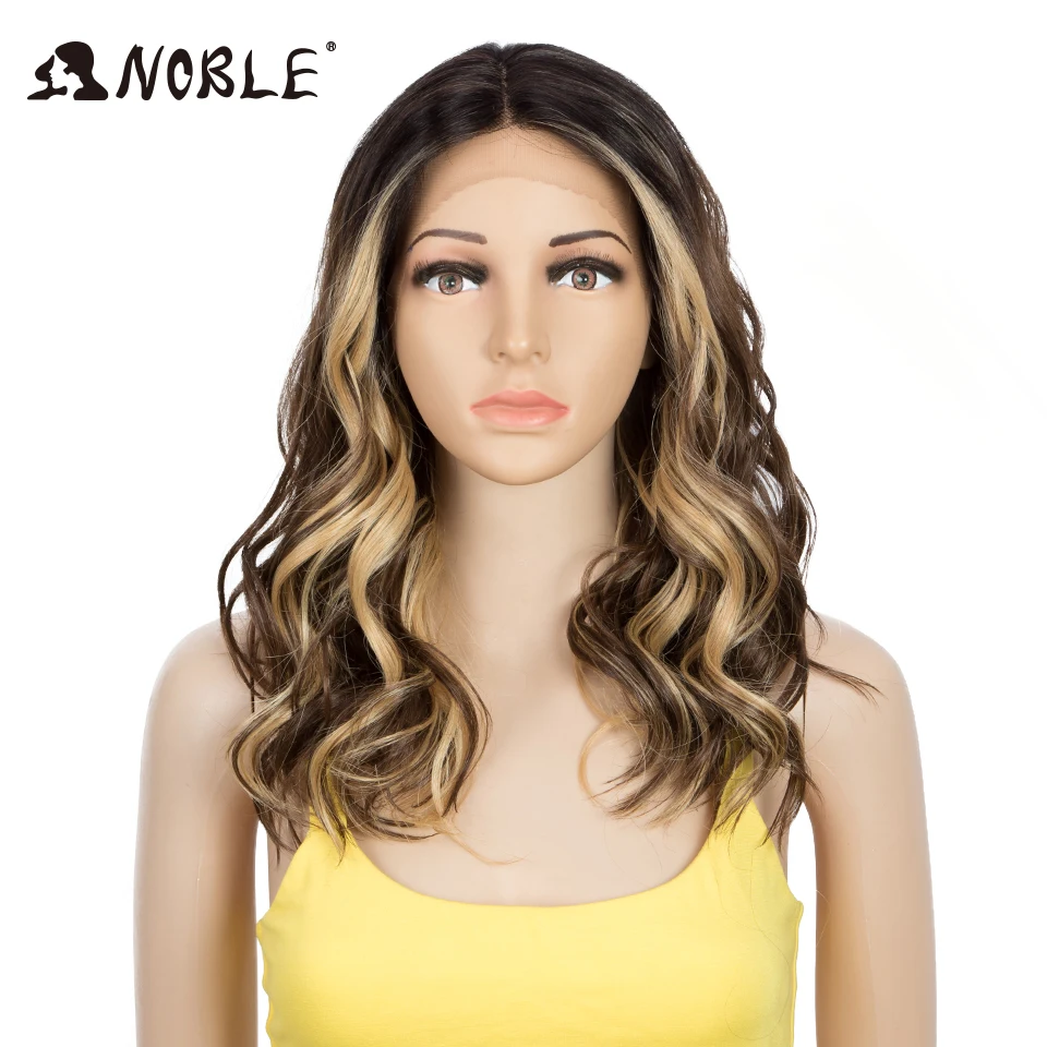 Noble-Lace-Wigs-For-Women-20-Inch-Wavy-Lace-Front-Wig-Synthetic-Blonde ...