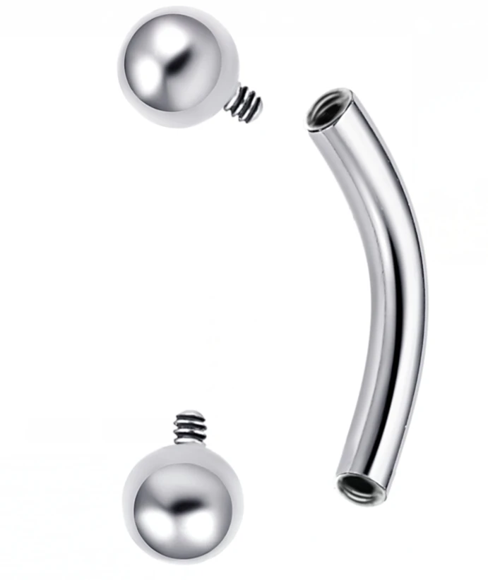 Fashion-F136-Titanium-Basic-High-Polish-Internally-Threaded-Curved-Barbell-Eyebrow-Ring-Piercing ...