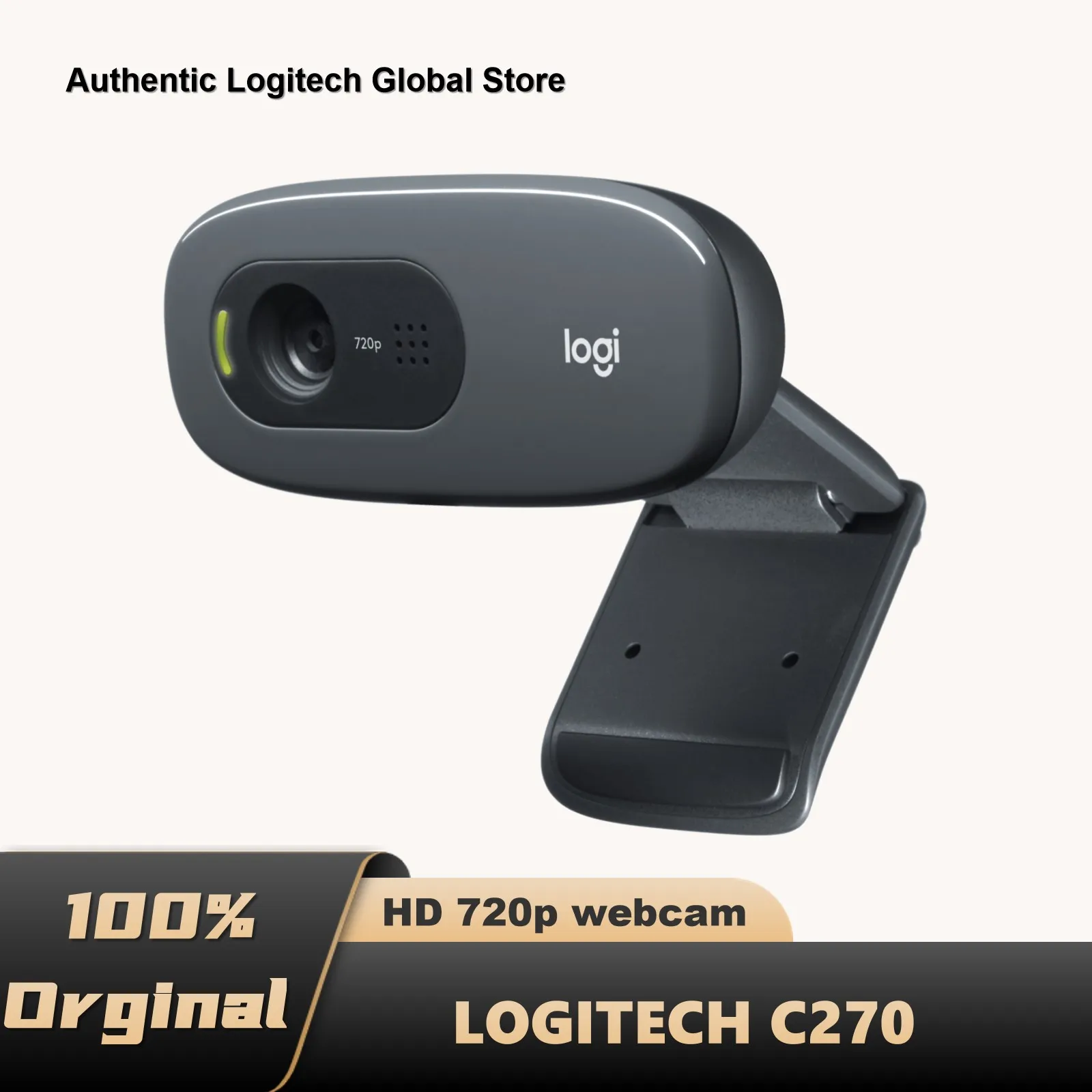 Logitech 오리지널 C270 데스크탑 컴퓨터 노트북 C270i iptv 무료 드라이브 온라인 코스 웹캠, 비디오 채팅 녹화 ...