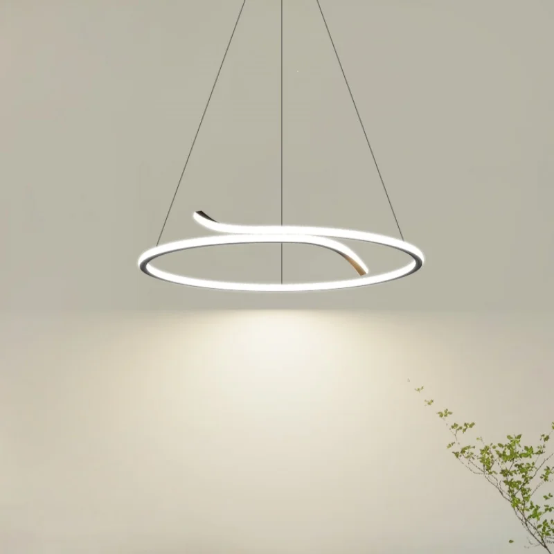 LED modern hanging lamps circular design minimalist pendant lamp living ...