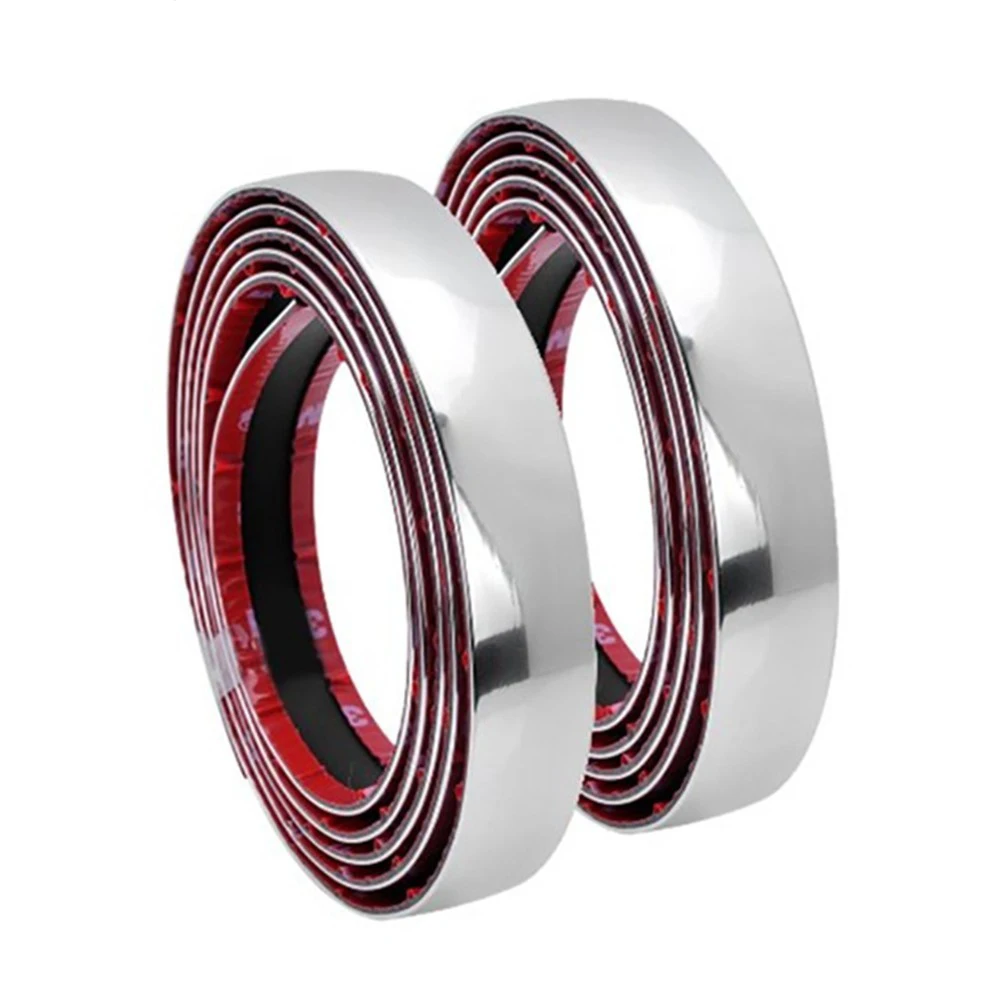 Car Styling Auto Self Adhesive Side Door Chrome Strip Moulding ...