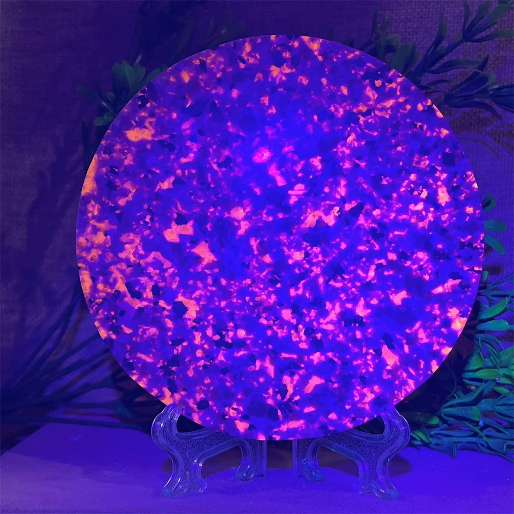 100mm-Crystal-Natural-Yooperlite-Slab-Slice-Circle-Flash-Healing ...