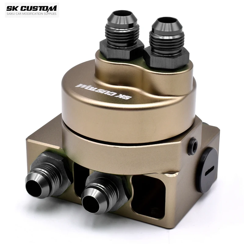 SK CUSTOM Engine Radiator Adapter Oil Cooler Filter Sandwich Plate ...