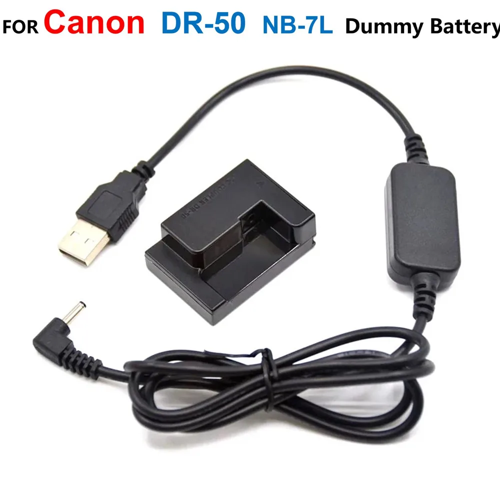 DR-50-DC-Coupler-NB-7L-Fake-Battery-ACK-DC50-USB-Power-Cable-Adapter ...