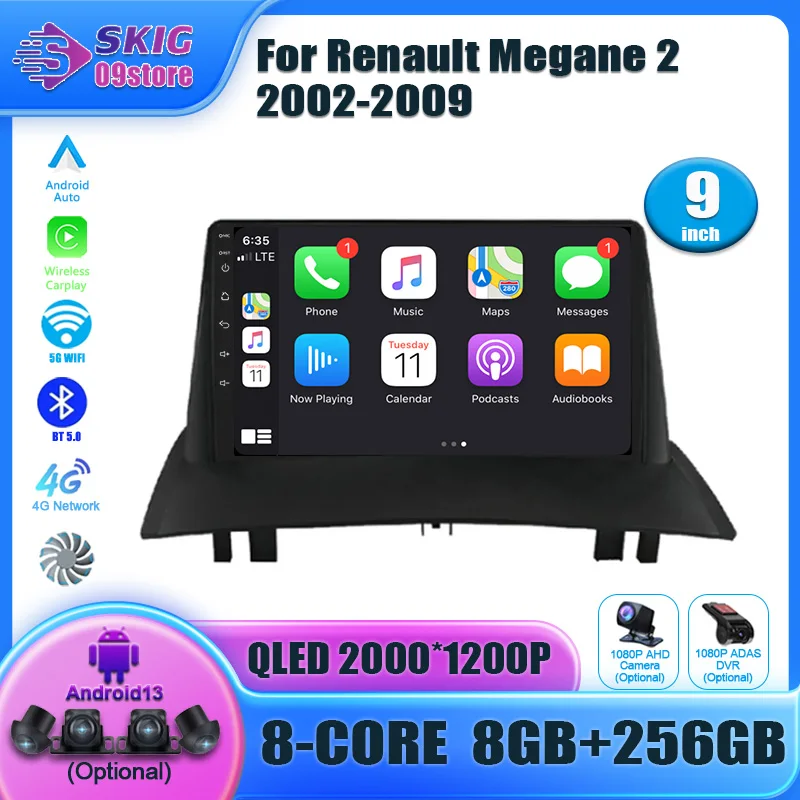 Android13-Carplay-Car-Radio-For-Renault-Megane-2-2002-2009-Multimedia ...
