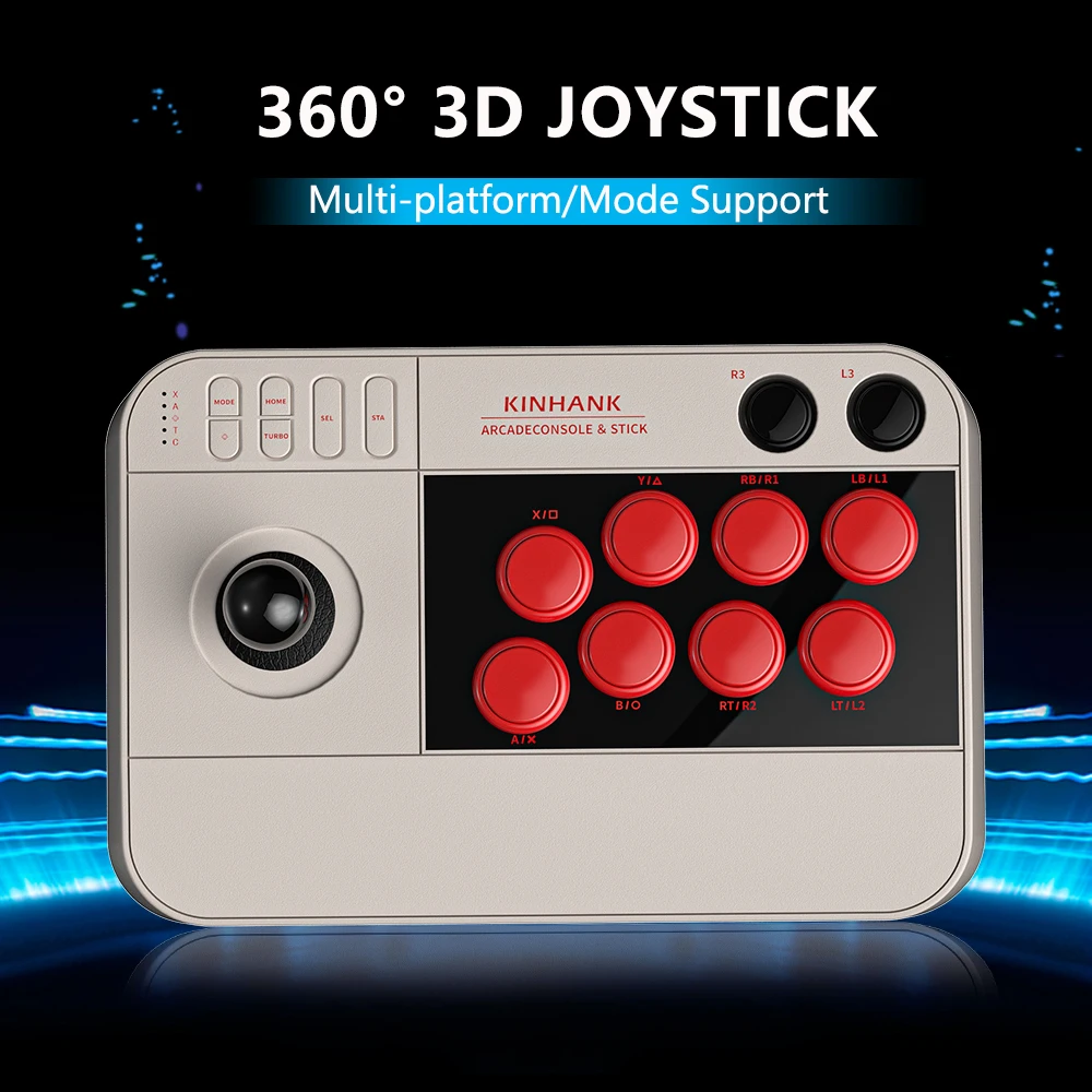 Kinhank Arcade Stick Super Console Stick With 3D Joystick Suitable For Retro Video Game Player ...
