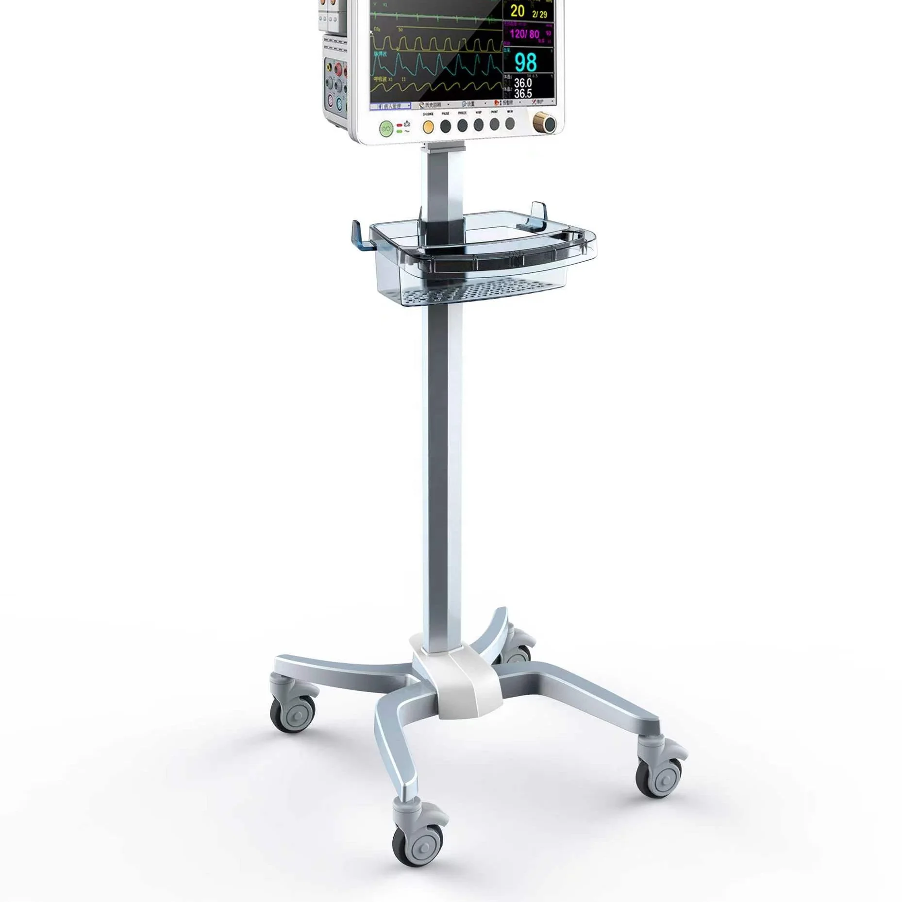 Hospital-Clinic-Medical-Multifunction-cart-ECG-Nursing-cart-workstation ...