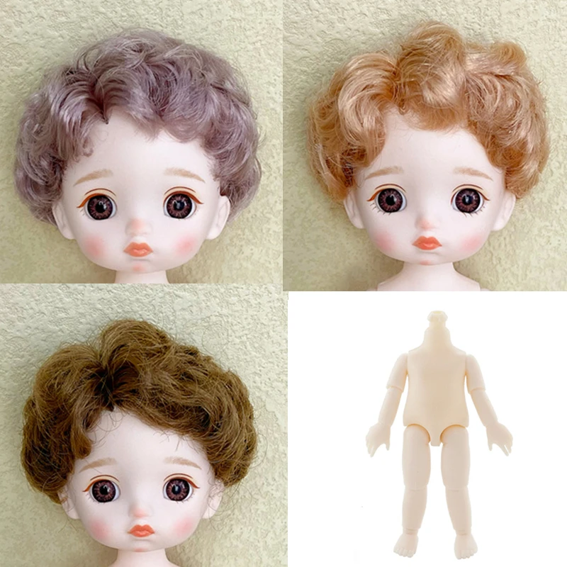 Bjd Dolls Head for 12CM Naked Body Mini 13 Movable Joints Doll Bjd Toys ...