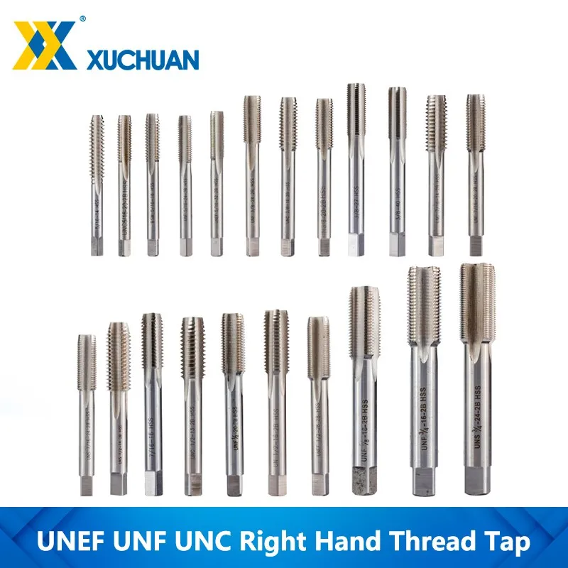 1pc-UNC-UNF-UNEF-HSS-Machine-Plug-Tap-Straight-Flute-Screw-Tap-Right ...