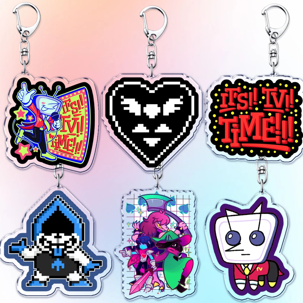 Hot Game Deltarune Keychains for Accessories Ralsei Kris Susie Spamton ...
