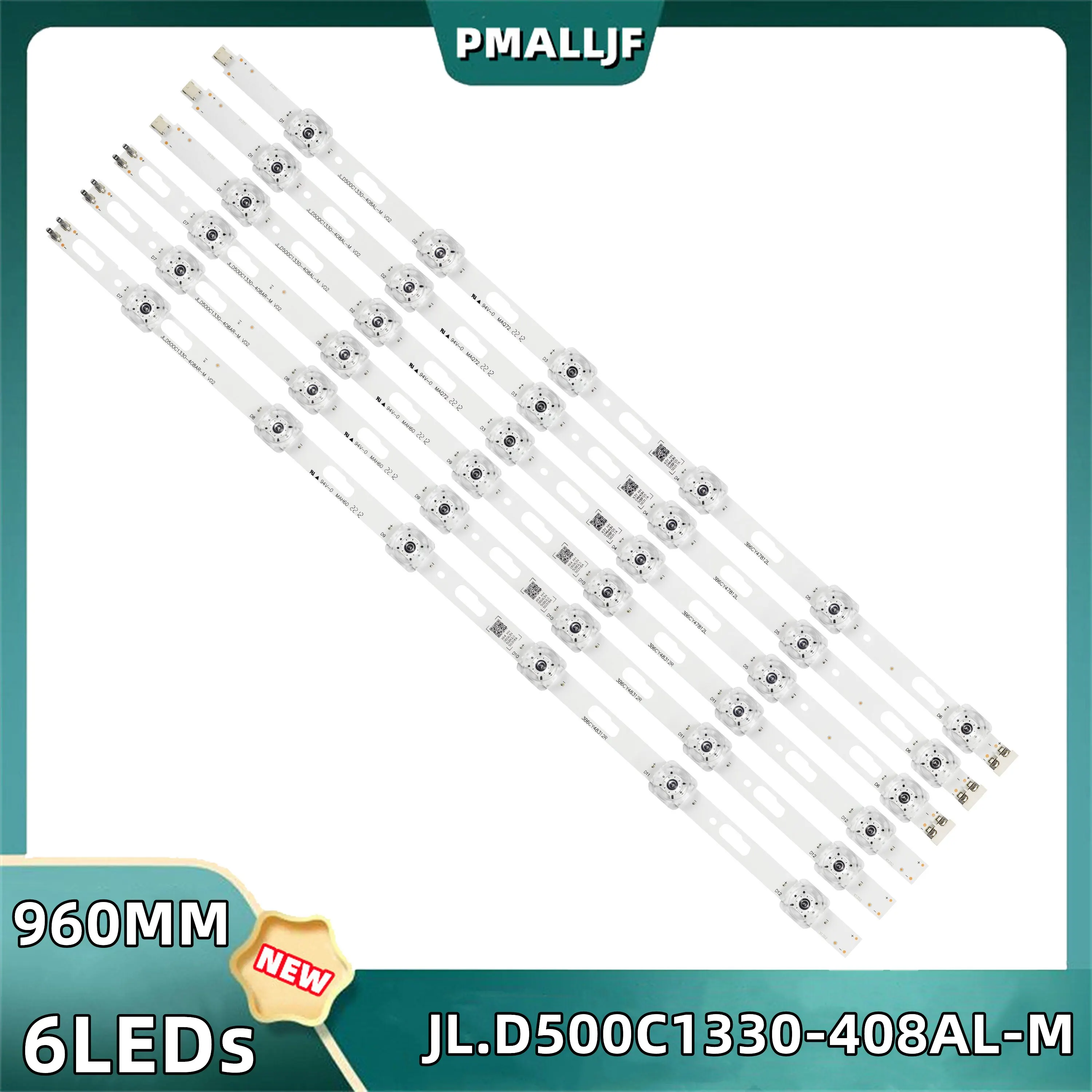LED-backlight-strip-JL-D500C1330-408AR-M-V02-UN50TU8200-UE50TU7172 ...