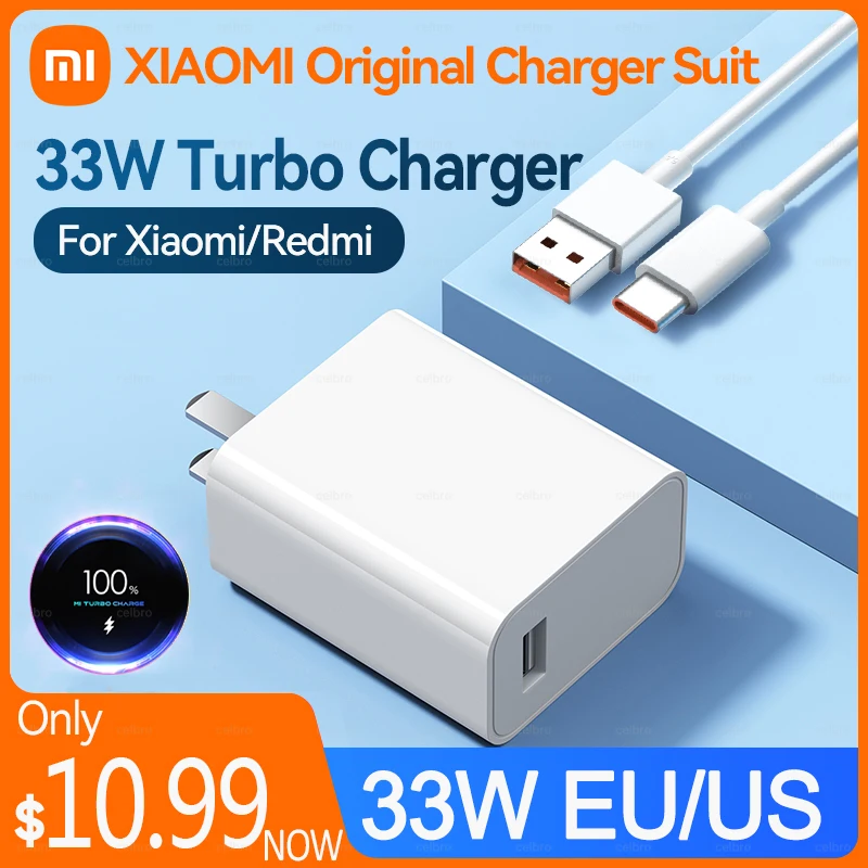 Original-33W-Turbo-EU-US-Charger-Adapter-For-Xiaomi-Mi-11-10-9-10S-Lite ...