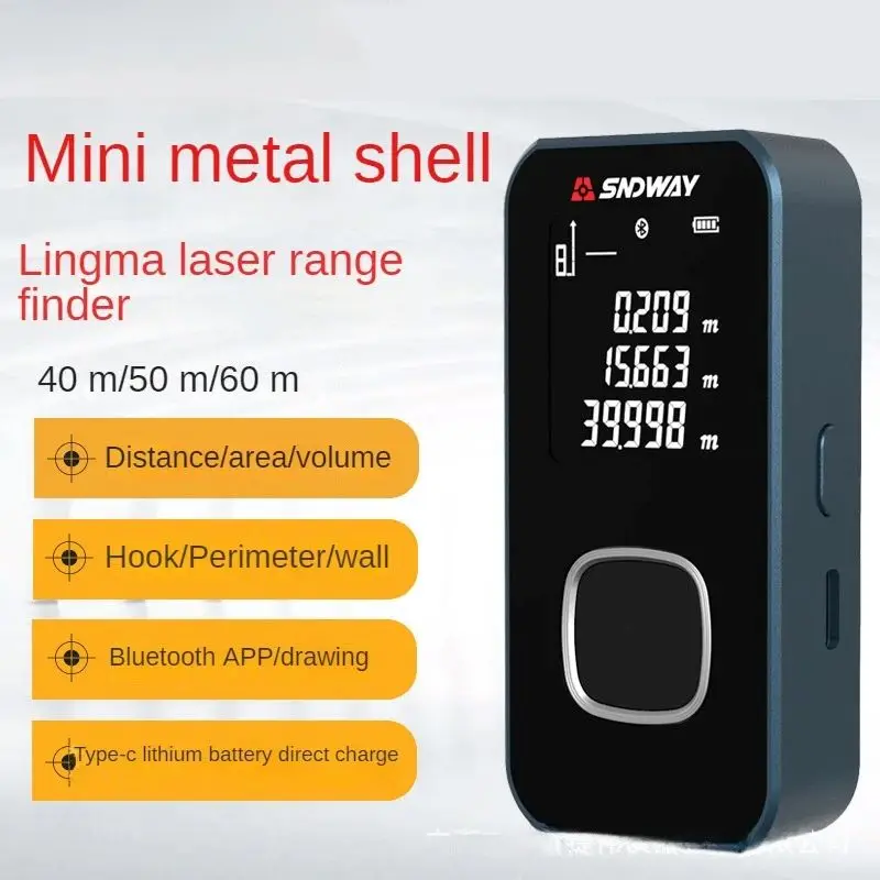 SNDWAY-Infrared-Laser-rangefinder-Bluetooth-50m-handheld-high-precision ...