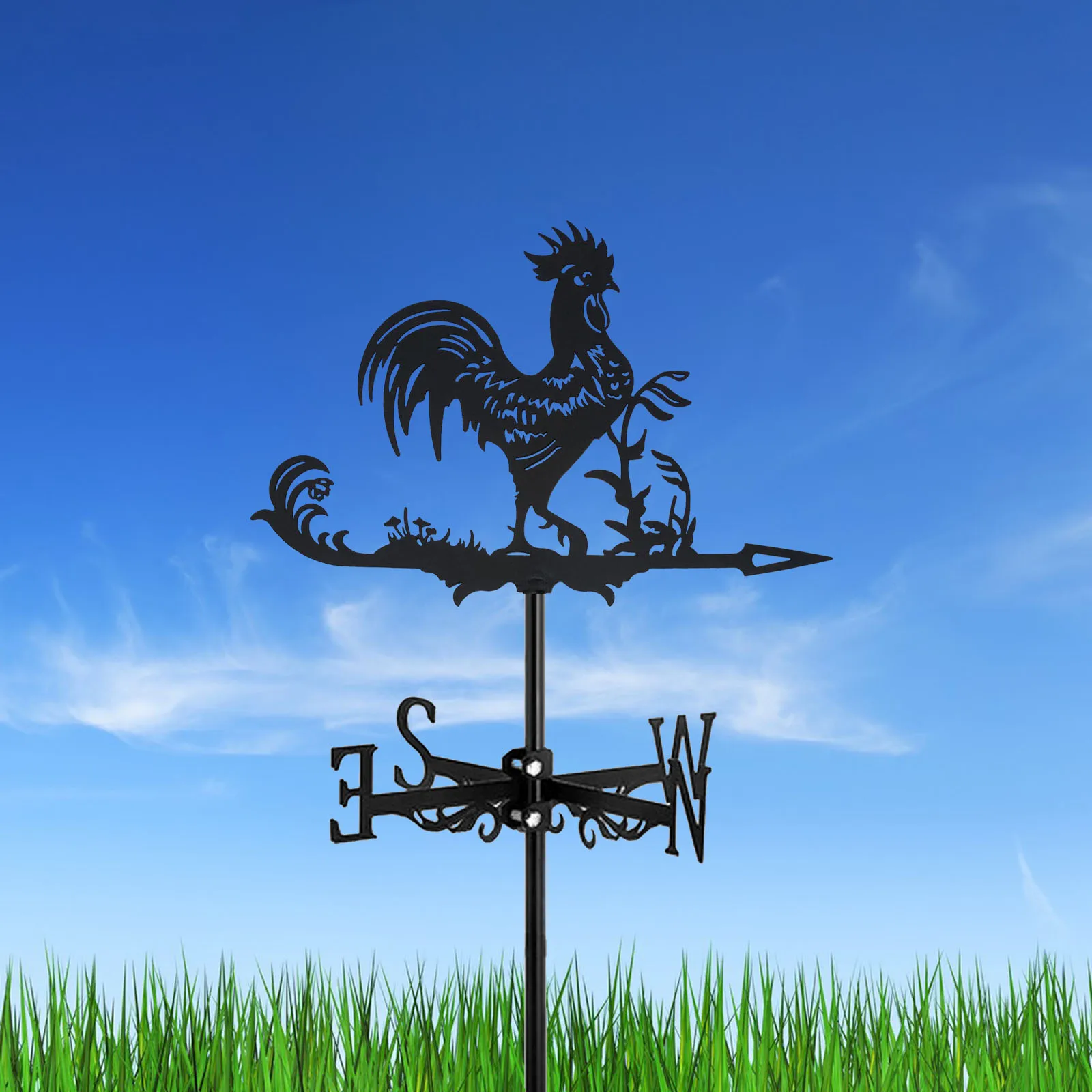 Rooster Wind Vane Silhouette