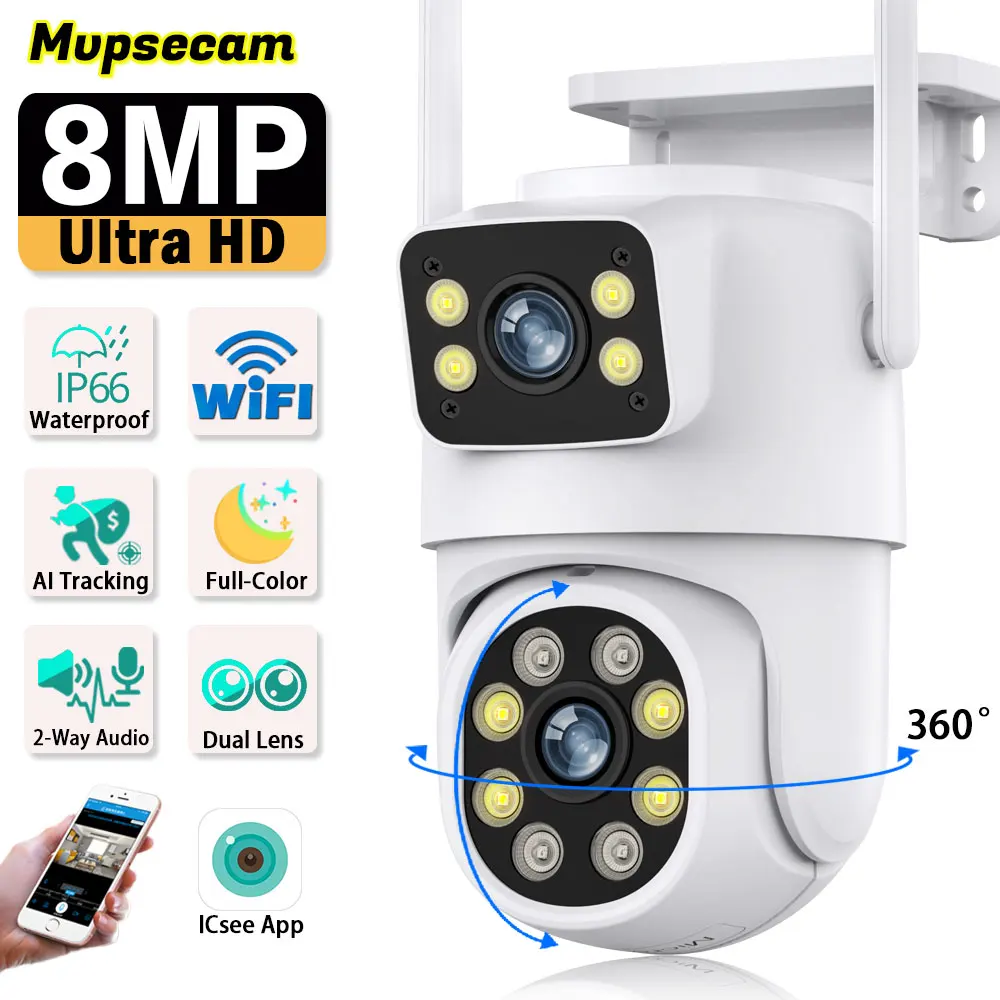 8MP-Surveillance-Camera-WiFi-Outdoor-Waterproof-Wireless-Security ...