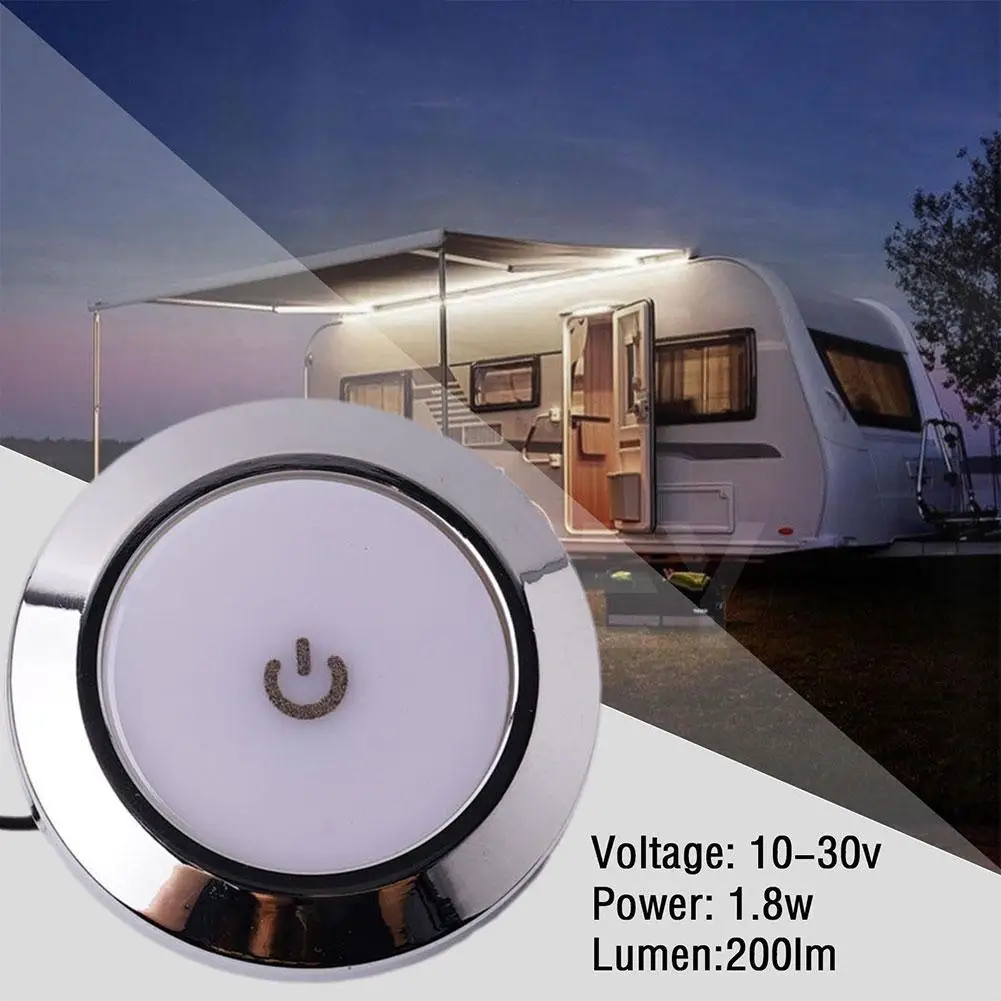 12V 24V RV Interior Ceiling LED Light with Switch 5W Car Interior Led ...