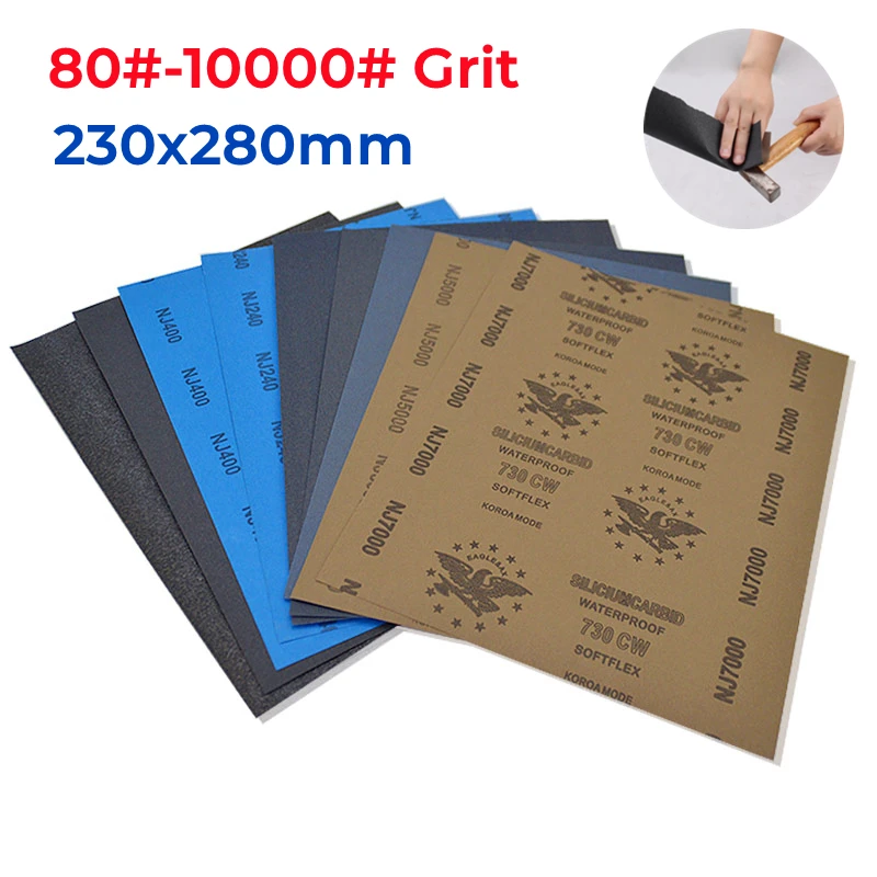Wet-Dry-A4-Sandpaper-80-10000-Grit-Abrasive-Polishing-Tool-Abrasive ...