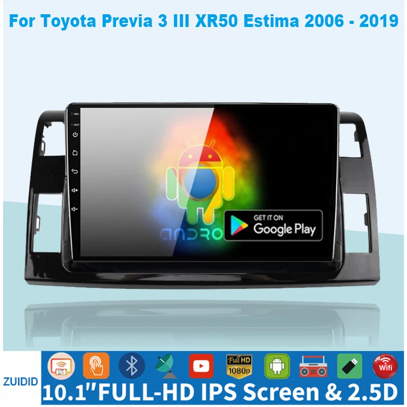 For-Toyota-Previa-3-III-XR50-Estima-2006-2019-Car-Radio-Multimedia ...