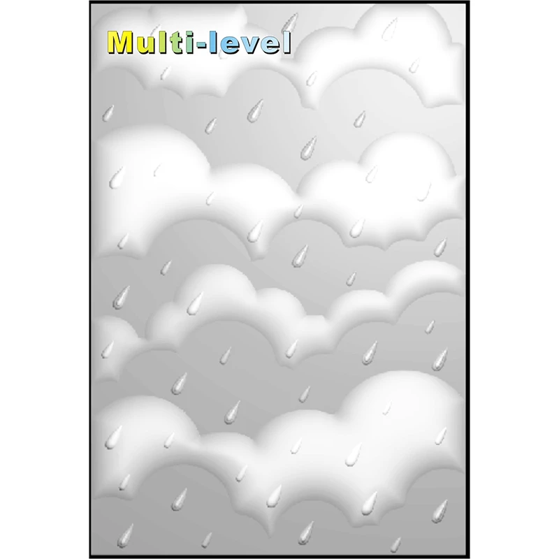 New Multi level Texture Impression Embossed Folder Raincloud Used For ...