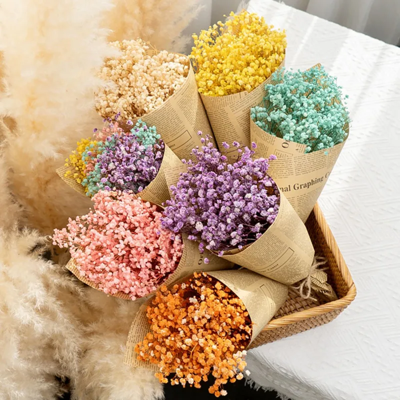 Gypsophila-Mini-flores-secas-naturales-para-decoraci-n-de-muebles-ramo ...