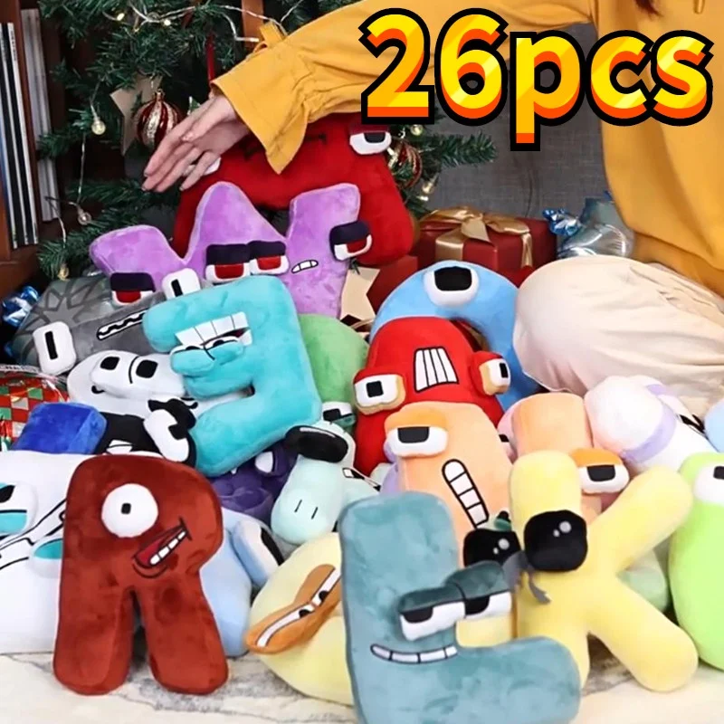 26 Alphabet Plush Toy Alphabets Alphabet Lore Stuffed Doll Preschool Educational English ABC ...