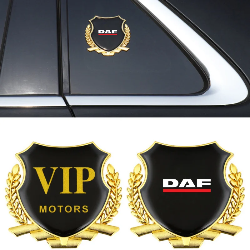 Car emblem 3D Metal Badge Sticker Wheat Ear Shape Car Window Decoration ...