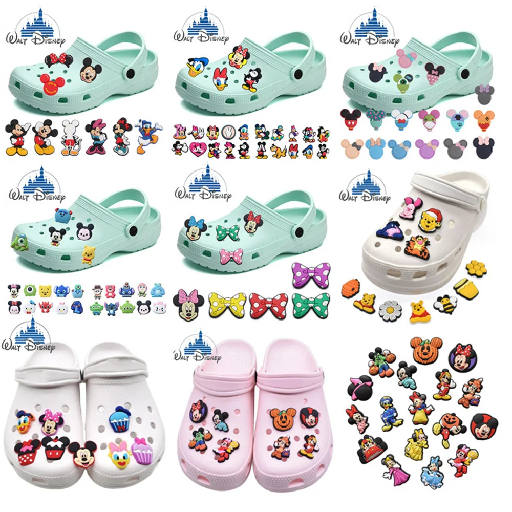 12-Sets-Of-Toon-Disney-Shoe-Buckle-Crocodile-Charm-Mickey-Minnie-And ...