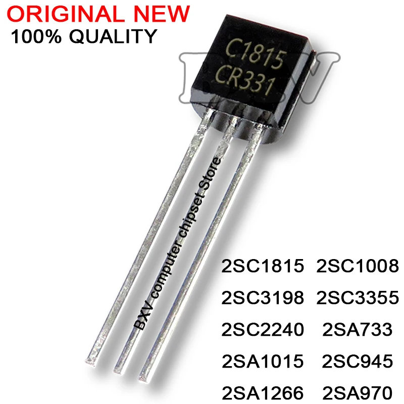 100PCS 2SC1815 2SC3198 2SC945 2SA1015 2SA1266 2SA733 TO-92 C1815 C3198 ...