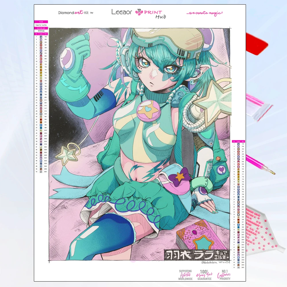 Anime-Girl-Diamond-Painting-Star-Twinkle-Precure-Full-Rhinestone-Mosaic ...