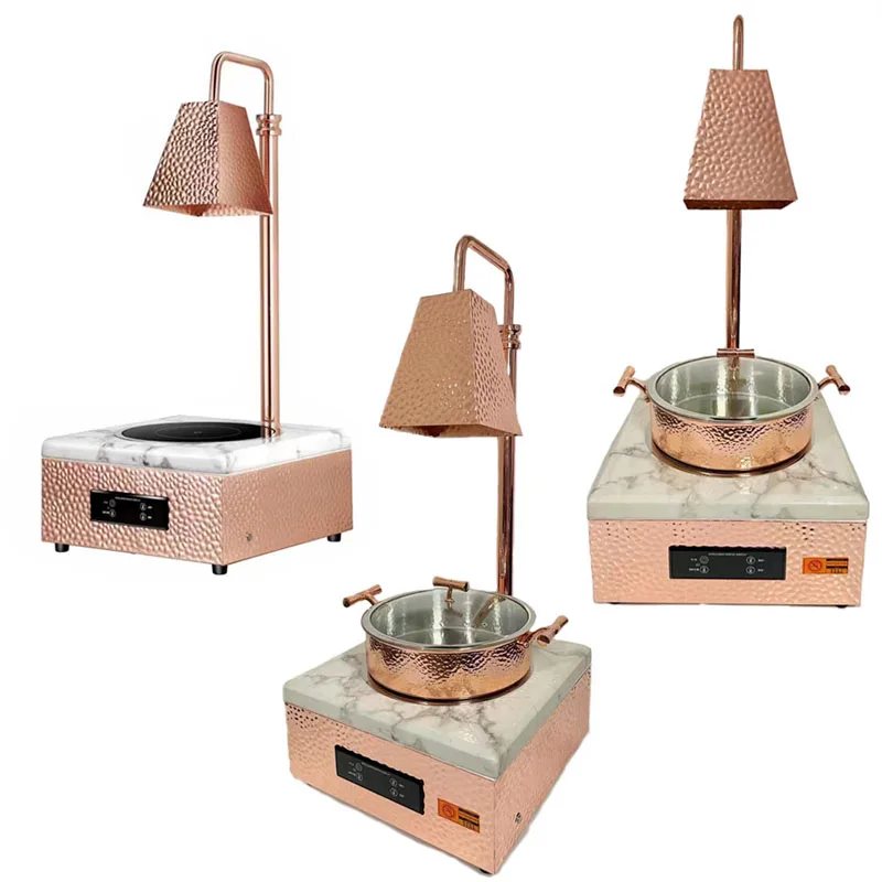 Glamping-Luxury-Hotel-decoration-hammered-buffet-heating-lamp-copper ...