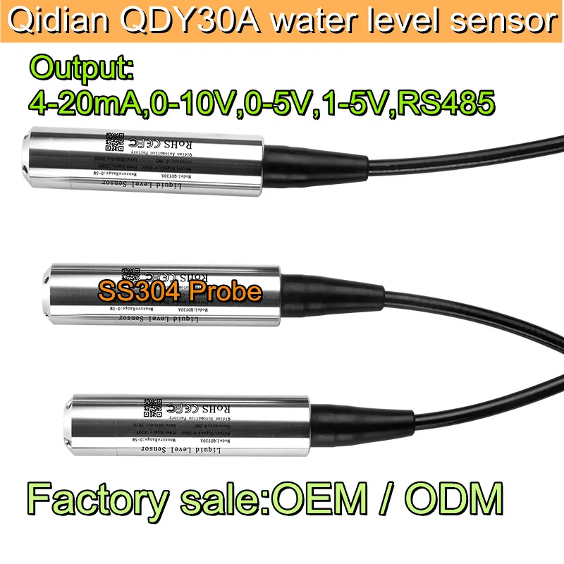 Electronic-Water-Level-Sensor-4-20ma-RS485-DC12V-24V-Liquid-Transmitter ...