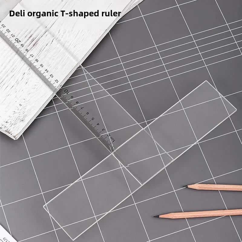 Organic-Plastic-Transparent-T-shaped-Ruler-60cm-Suit-For-Students ...