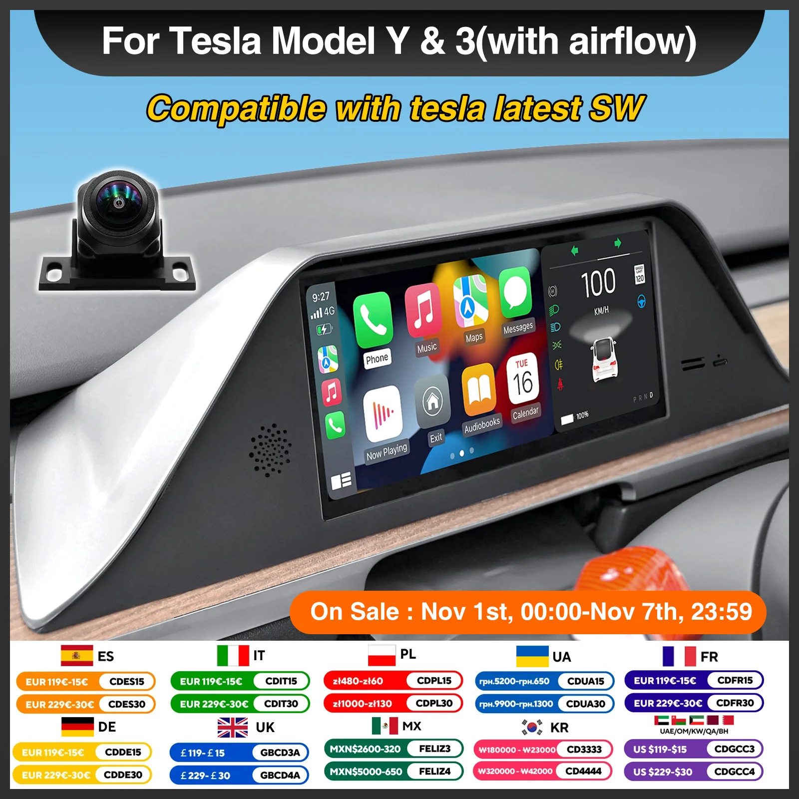 Model-3-HUD-for-Tesla-Instrument-Panel-Model-Y-Head-Up-Display ...